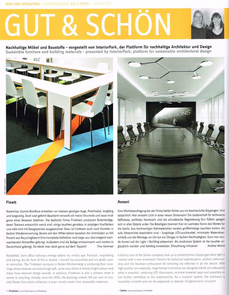 Our column Good & Nice in the AIT Magazine | InteriorPark.